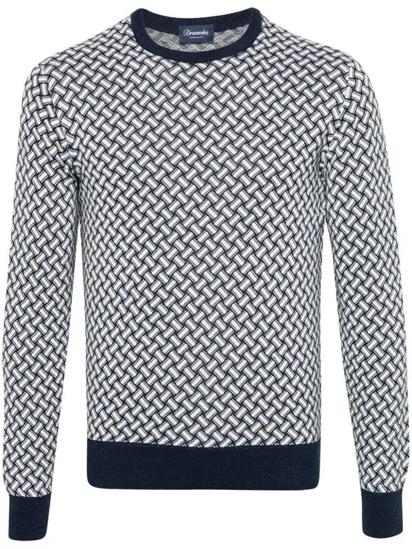 DRUMOHR Intarsia Knit Jumper
