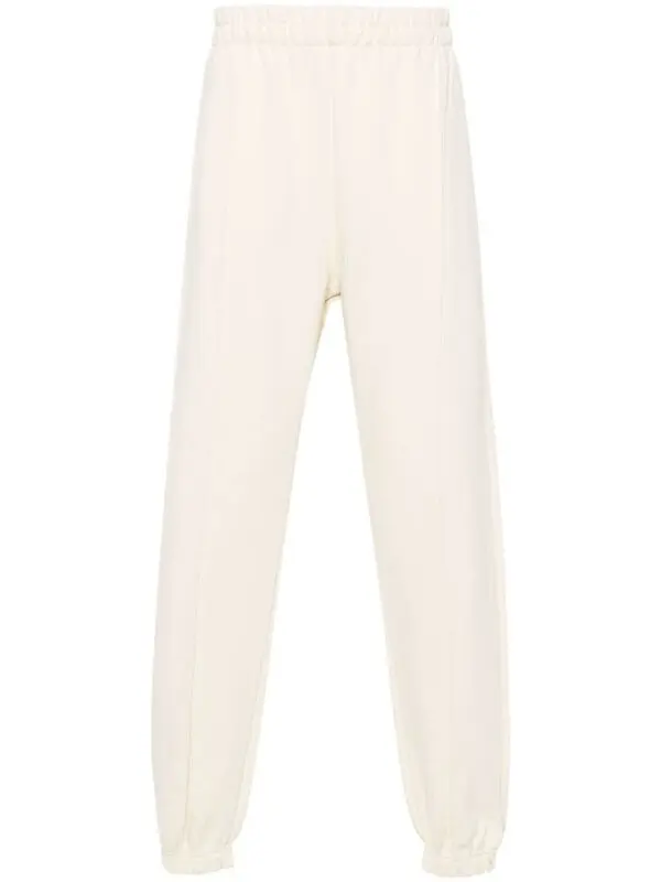 Gcds Embroidered-logo Track Pants - Neutrals