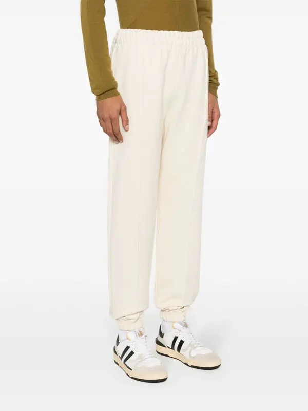 Gcds Embroidered-logo Track Pants - Neutrals