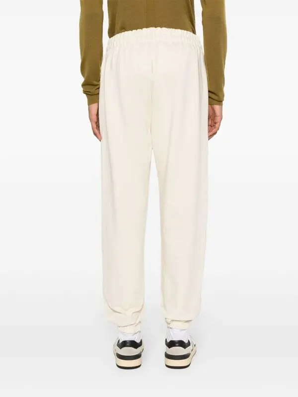 Gcds Embroidered-logo Track Pants - Neutrals