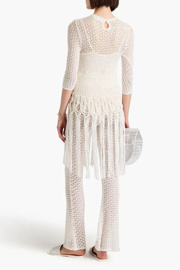 Zimmermann Fringed Macramé Tunic