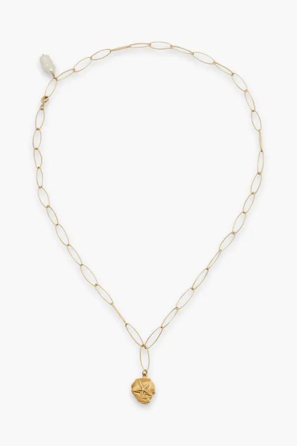 Zimmermann Tone Faux Pearl Necklace - Gold