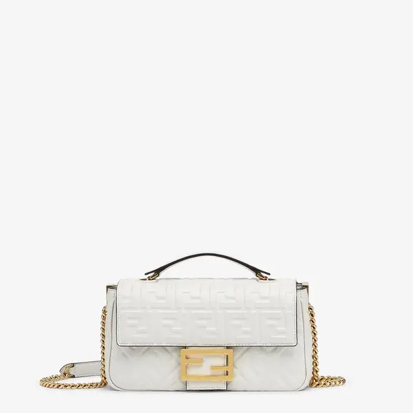 Fendi Baguette Chain Midi - White