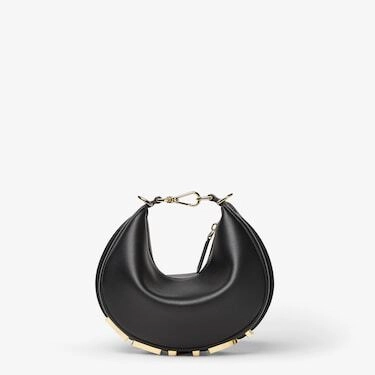Fendi Fendigraphy Leather Bag - Black