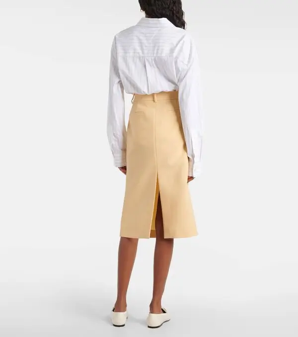 TOD'S Virgin Wool Pencil Skirt