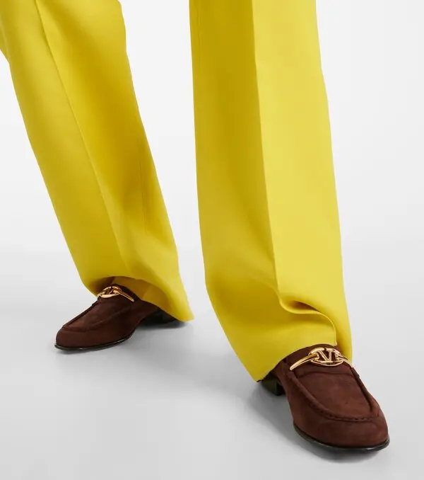 Valentino Garavani Vlogo Gate Loafers - Brown