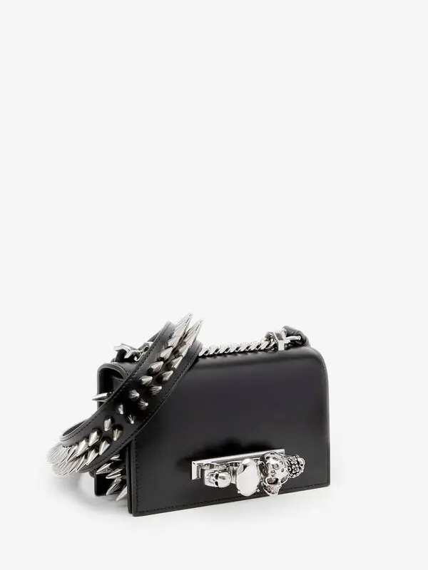 Alexander McQueen The Biker Studded Mini Jewelled Satchel
