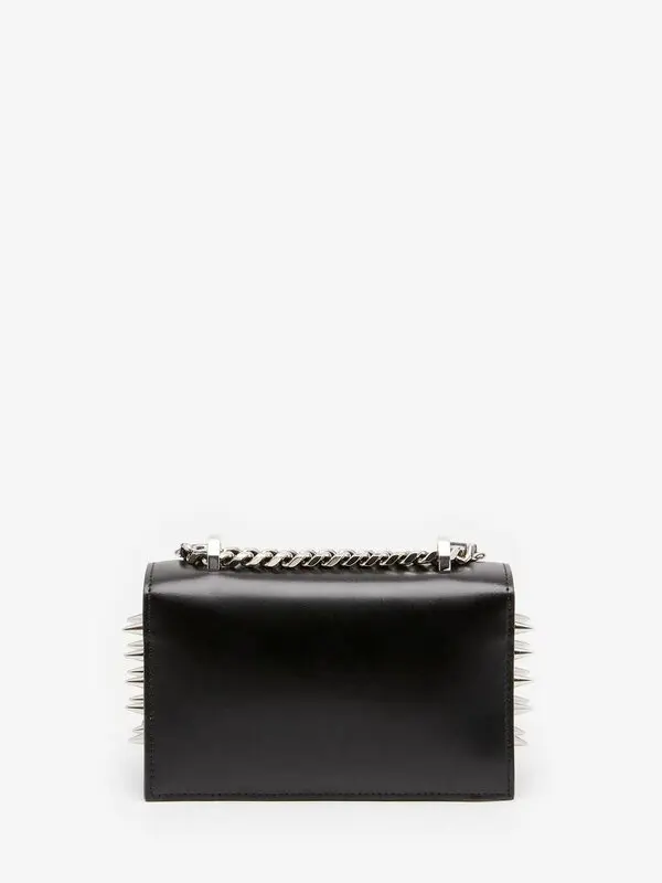 Alexander McQueen The Biker Studded Mini Jewelled Satchel