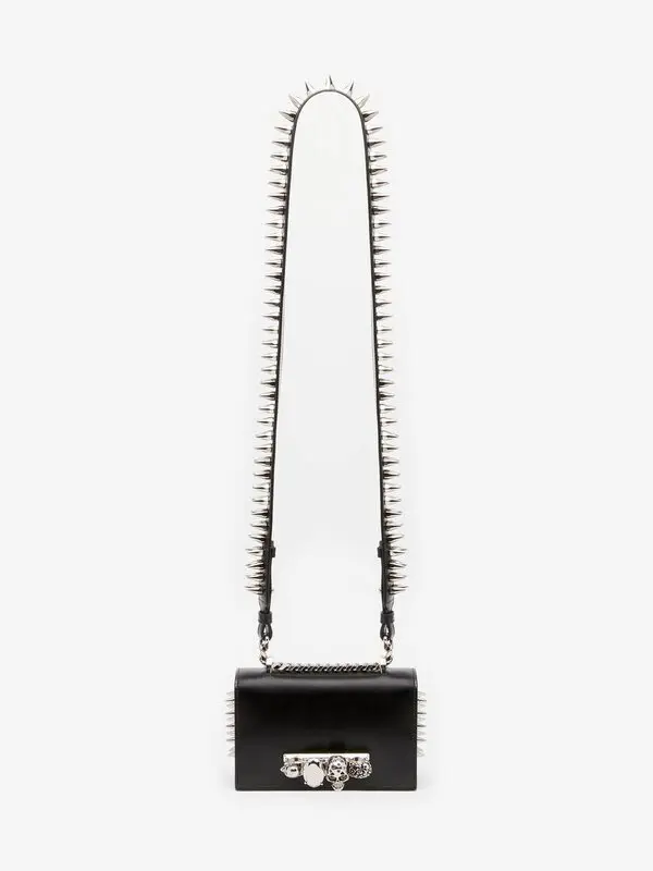 Alexander McQueen The Biker Studded Mini Jewelled Satchel