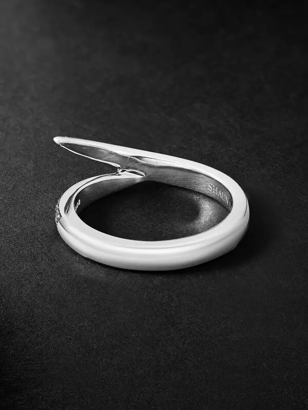 SHAUN LEANE 18-karat White Gold Ring With Diamonds