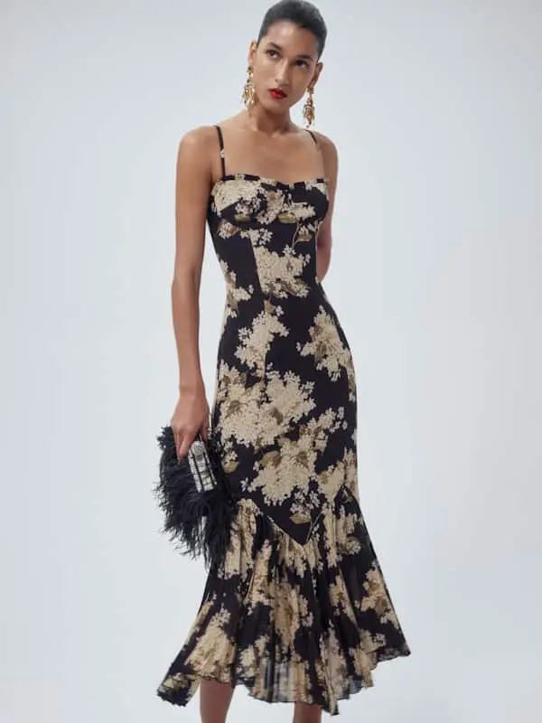 REFORMATION Aiko Midi Dress - Multi