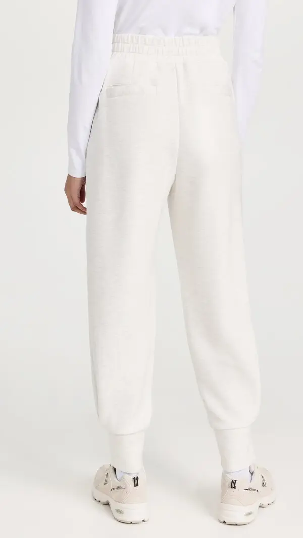 Varley Relaxed Fleece Track Pants - Ivory Marl
