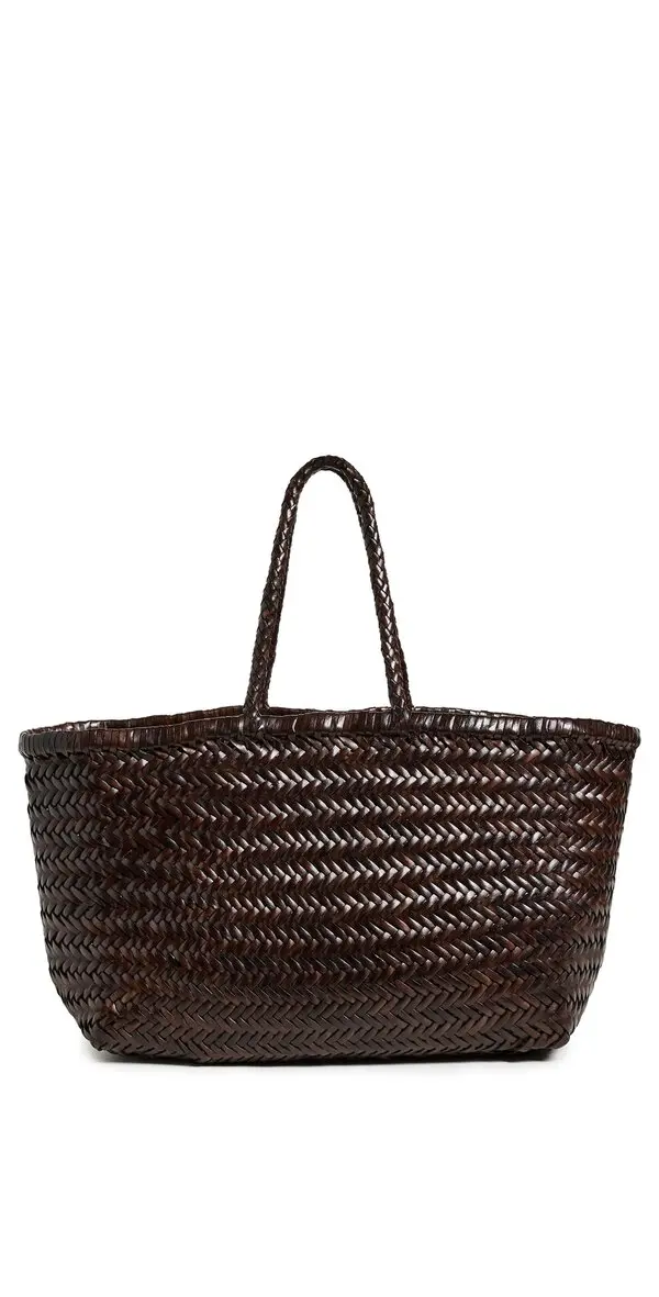 Dragon Diffusion Bamboo Triple Jump Tote - Dark Brown