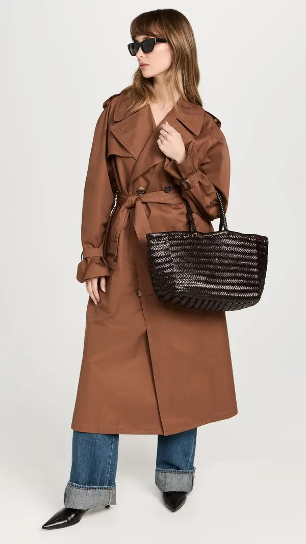 Dragon Diffusion Bamboo Triple Jump Tote - Dark Brown