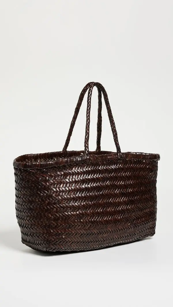 Dragon Diffusion Bamboo Triple Jump Tote - Dark Brown