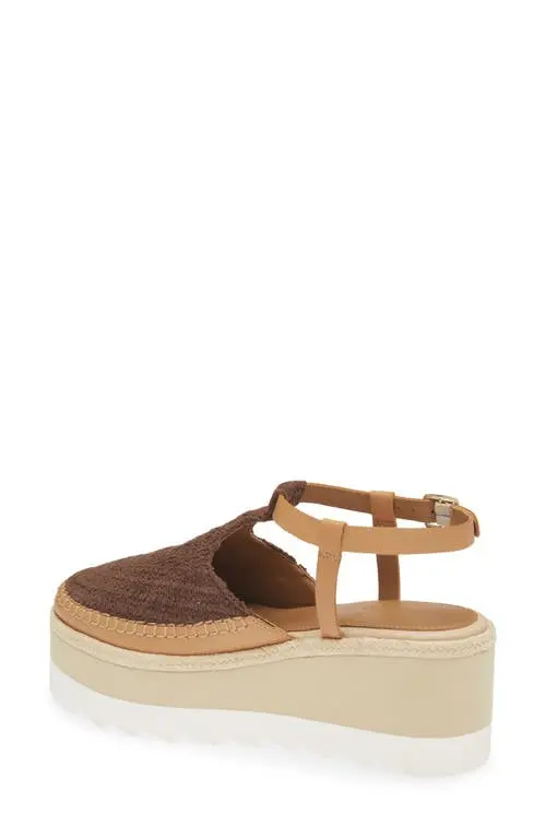 Free People Platform Wedge - Oak Combo