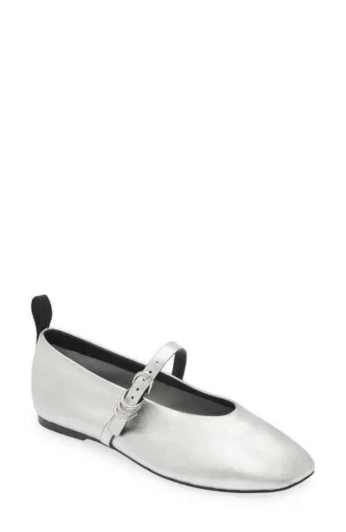 Rag & Bone Spire Mary Jane Flat - Slvr