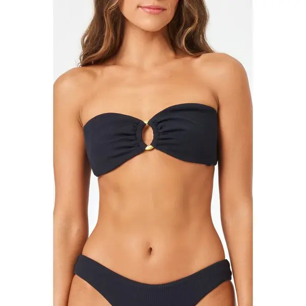 L*Space Jasper Bandeau Bikini Top - Black