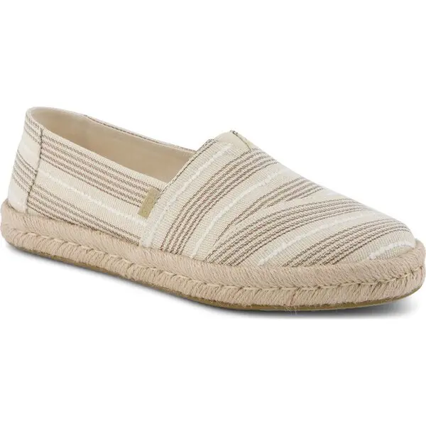 Toms Alrope Espadrille Slip-on - Natural Stripe