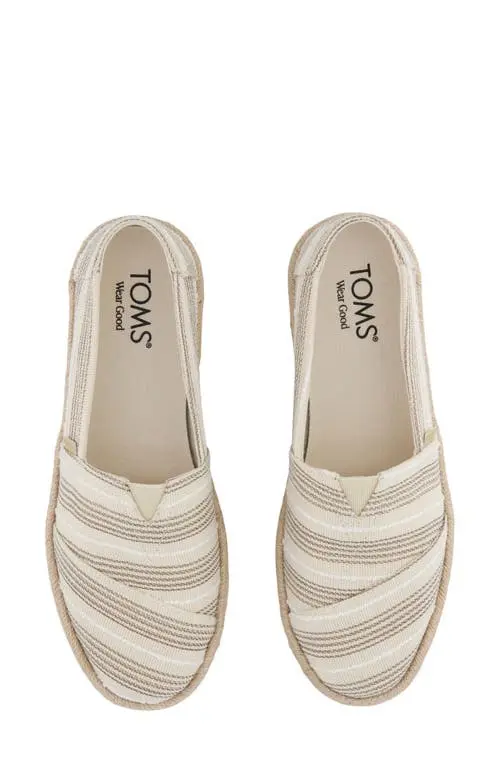 Toms Alrope Espadrille Slip-on - Natural Stripe