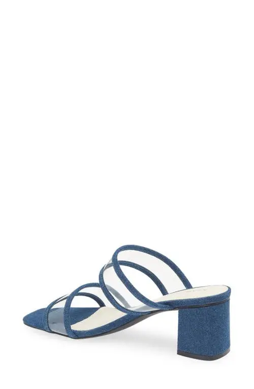 KOKO + PALENKI Ghost Slide Sandal - Denim-clear Pvc
