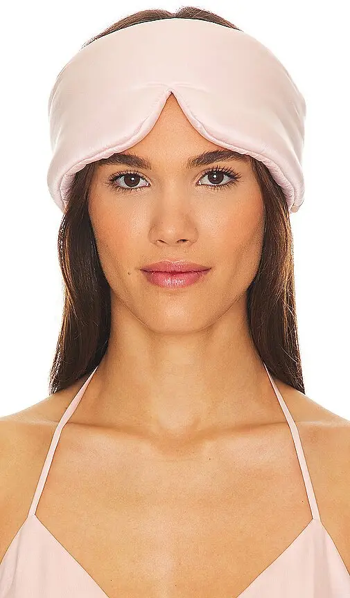 Lunya Washable Silk Sleep Mask In Blush - Delicate Pink