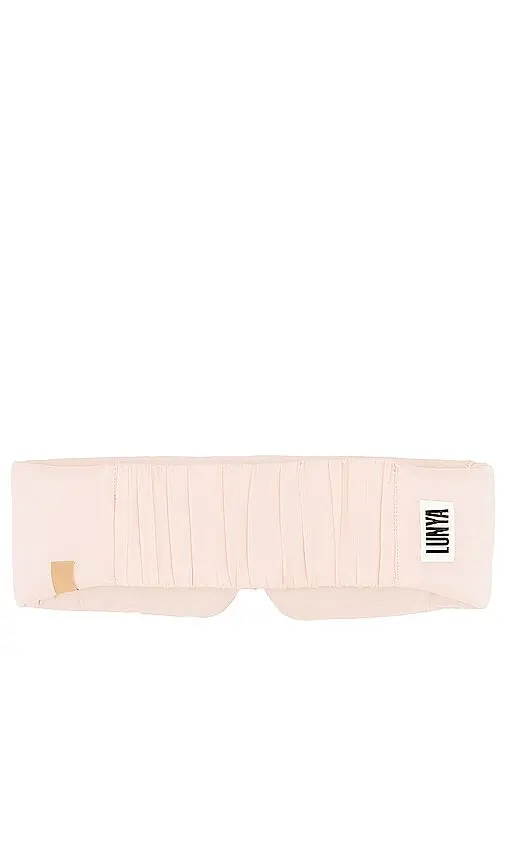 Lunya Washable Silk Sleep Mask In Blush - Delicate Pink