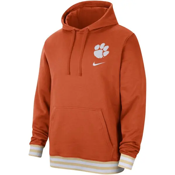 Nike Clemson Tigers Campus Retro Fleece Pullover Hoodie