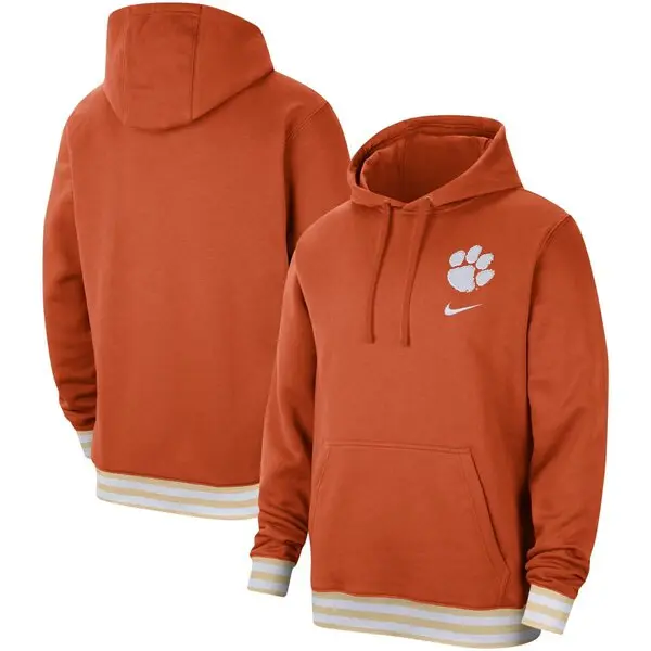 Nike Clemson Tigers Campus Retro Fleece Pullover Hoodie