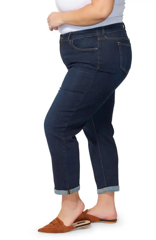SLINK JEANS Rolled Cuff Cropped Jeans