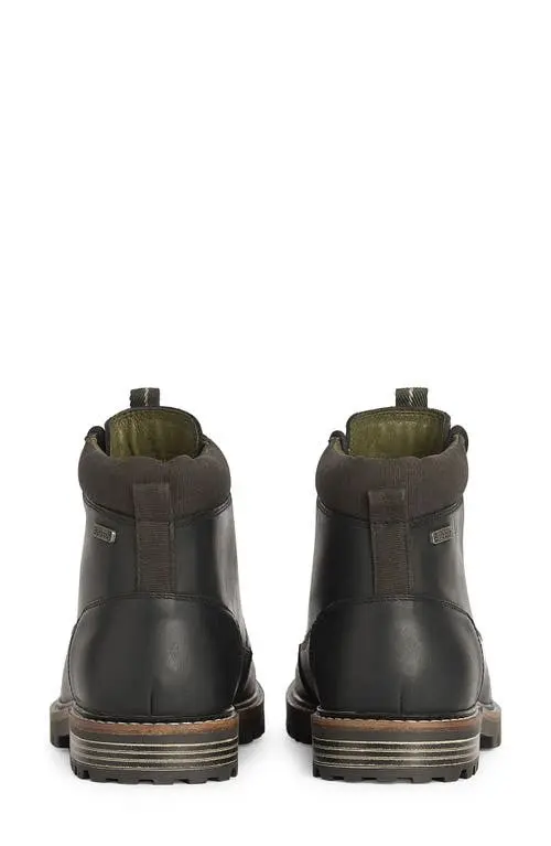 Barbour Flint Derby Lace Up Lug Sole Boots