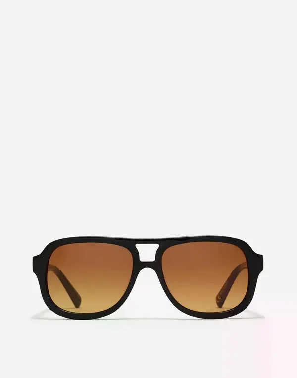 Madewell Logan Aviator Sunglasses - True Black