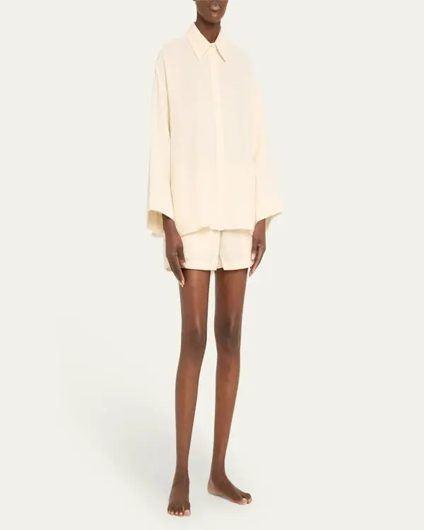 Pour Les Femmes Angel Gauze Short Pajama Set