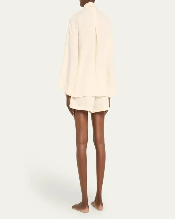 Pour Les Femmes Angel Gauze Short Pajama Set
