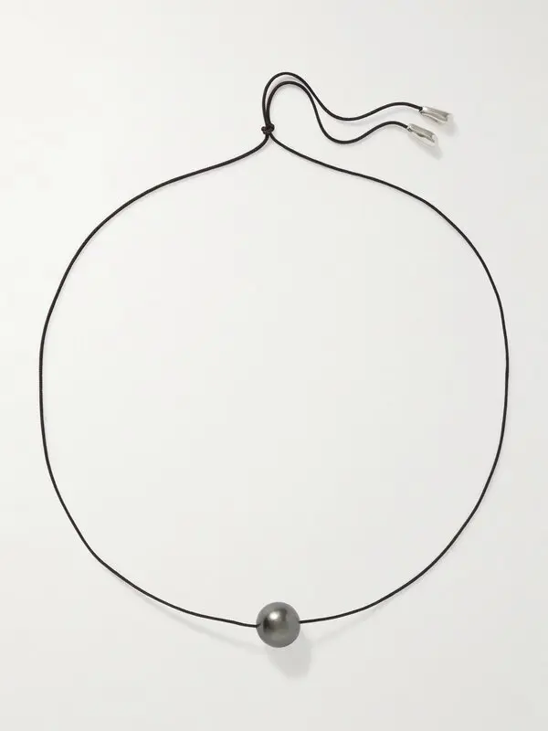 Sophie Buhai Net Sustain Emilie Cord, Pearl And Choker - Silver