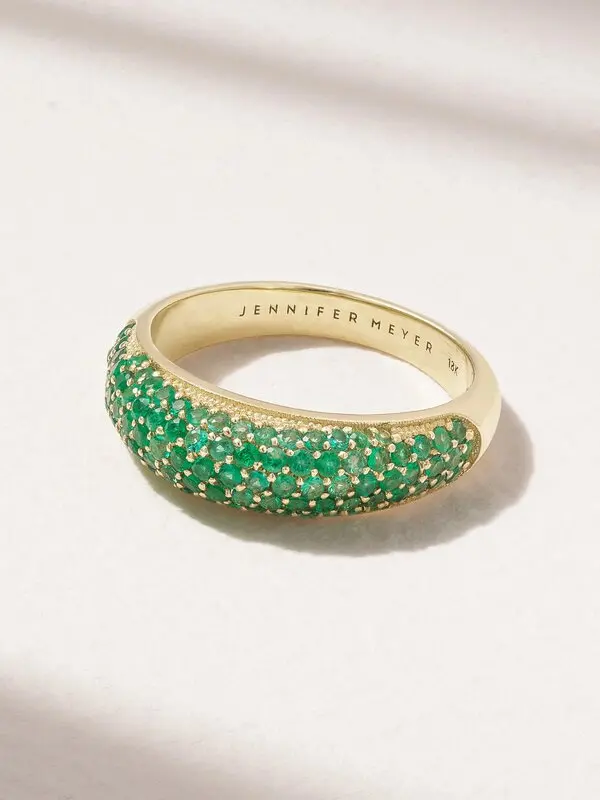 JENNIFER MEYER 18-karat Emerald Ring - Gold