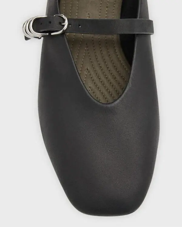 Rag & Bone Spire Leather Ballerina Flats - Black