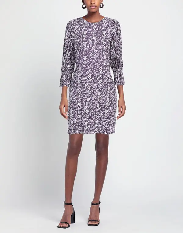 Maje Mini Floral-print Flared Dress