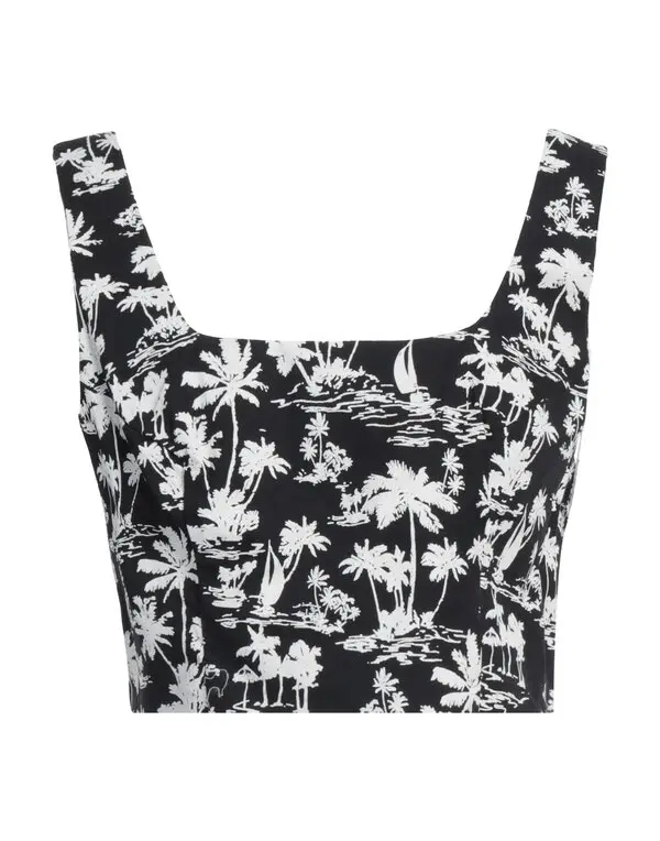Maje Cotton Hawaiian-print Crop Top