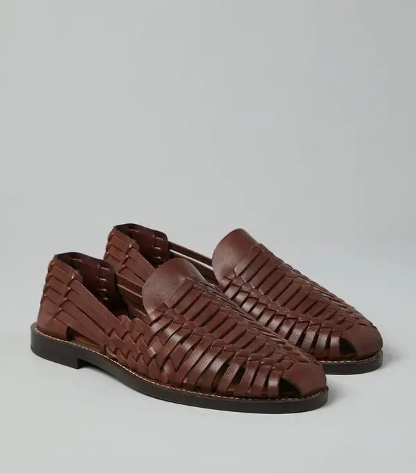 Brunello Cucinelli Woven Leather Sandals