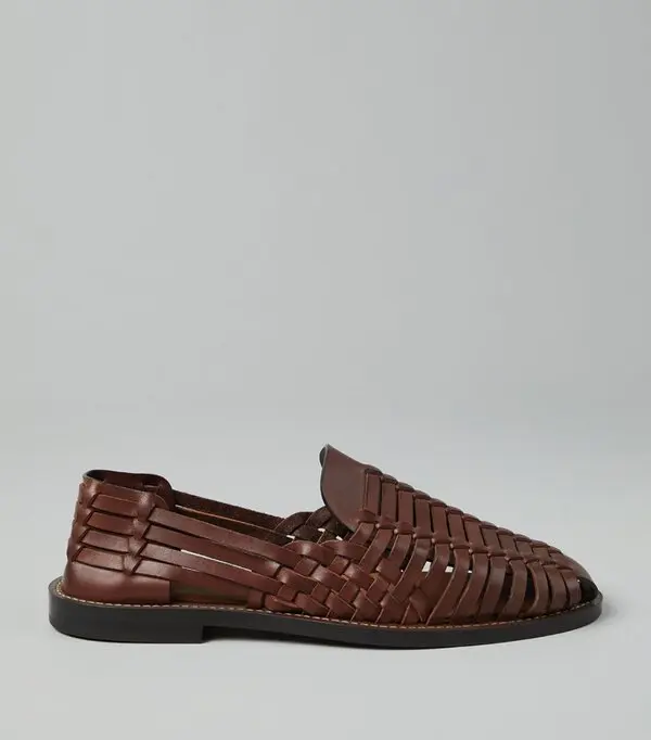 Brunello Cucinelli Woven Leather Sandals