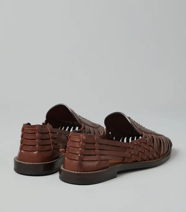 Brunello Cucinelli Woven Leather Sandals