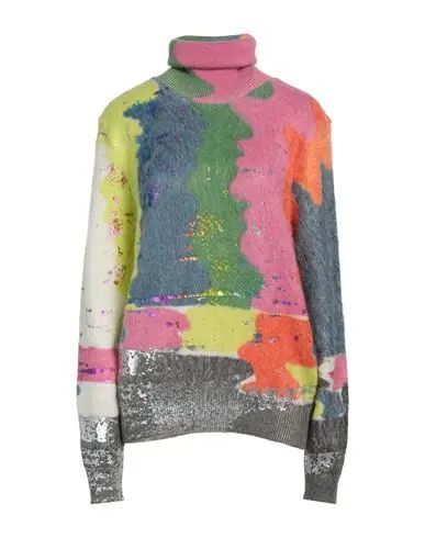 Dolce & Gabbana Turtleneck Multicolor Sweater