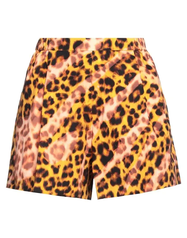 Sandro Leopard Print High-waisted Shorts