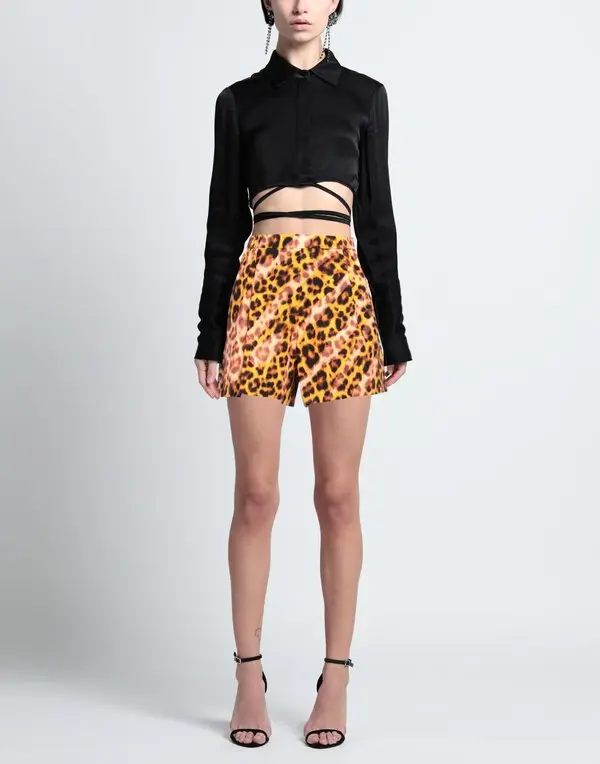 Sandro Leopard Print High-waisted Shorts