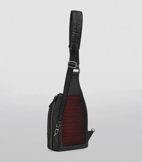 CHRISTIAN LOUBOUTIN Loubifunk Leather One-strap Backpack