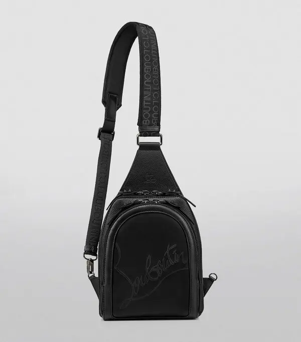 CHRISTIAN LOUBOUTIN Loubifunk Leather One-strap Backpack