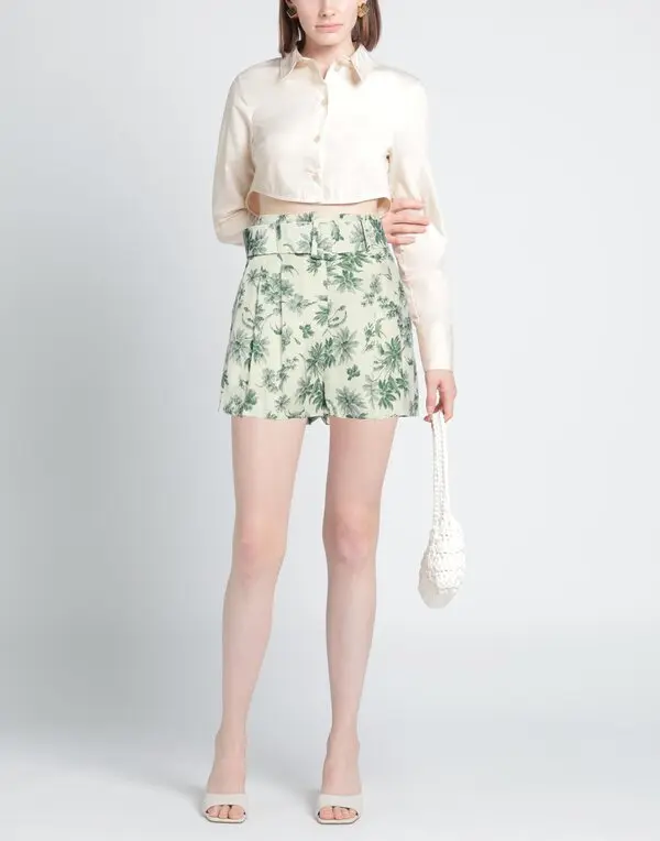 Sandro Floral-print High-waisted Shorts