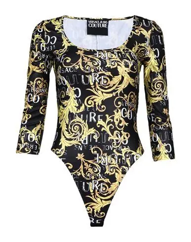 Versace Bodysuit In Polyester And Elastane - Black
