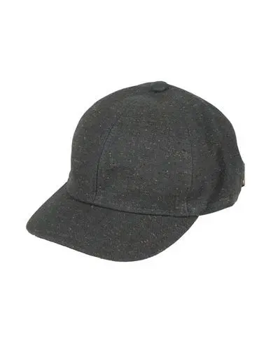Borsalino Baseball Cap In Linen, Silk And Wool - Grey